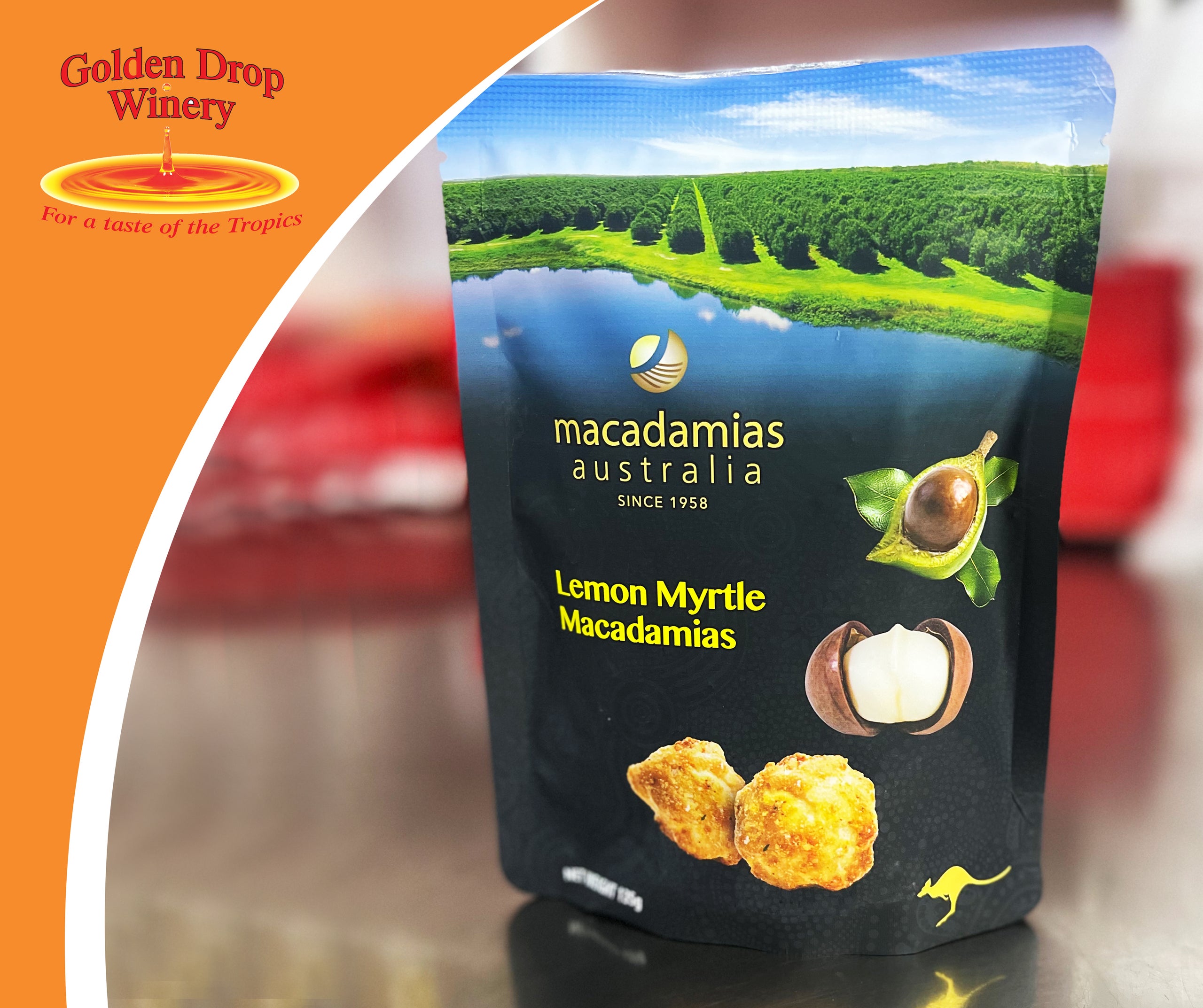 Macadamia Nuts - Lemon Myrtle | Golden Drop Winery